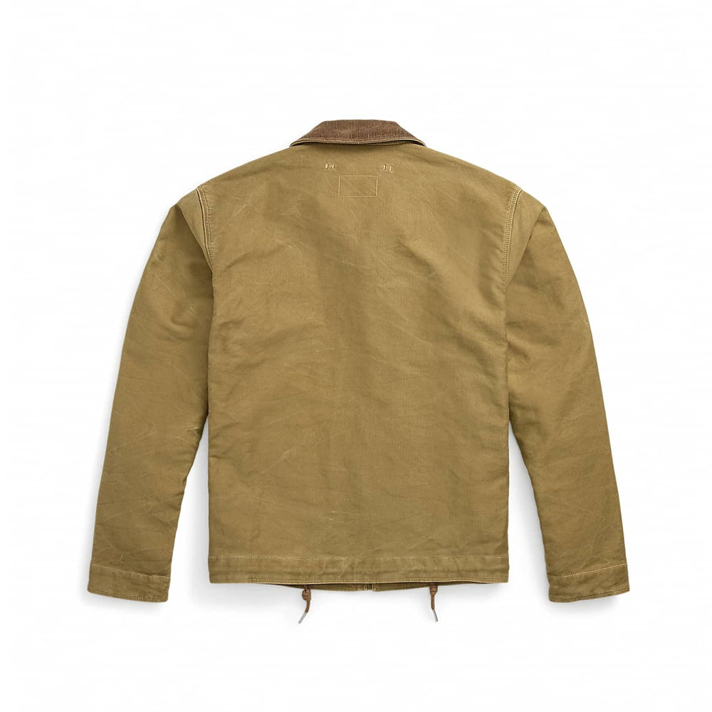 RRL Corduroy Collar Cotton Deck Jacket Khaki Drab