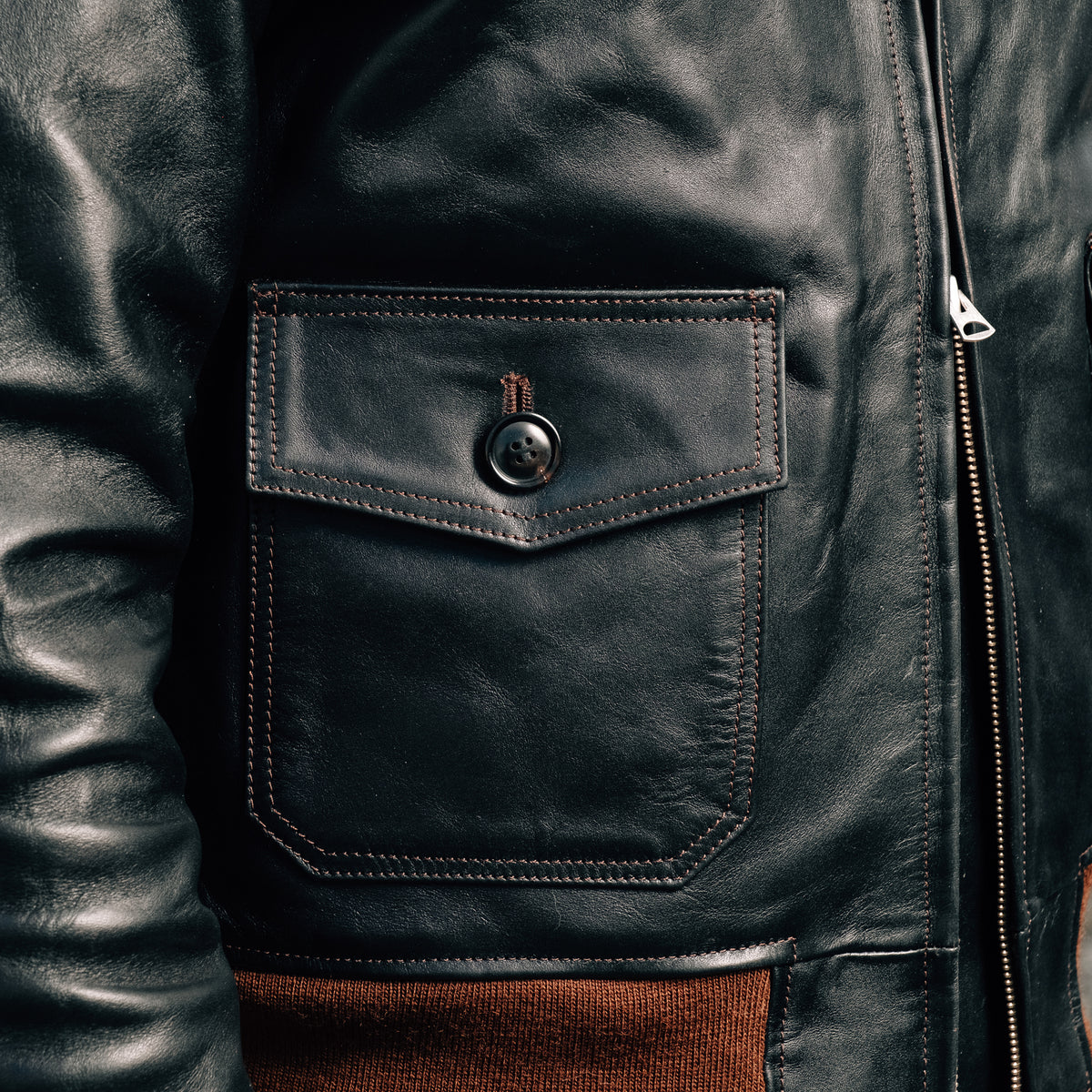 Double Helix x Snake Oil Provisions Virgil G-1 Flight Jacket Black Tea