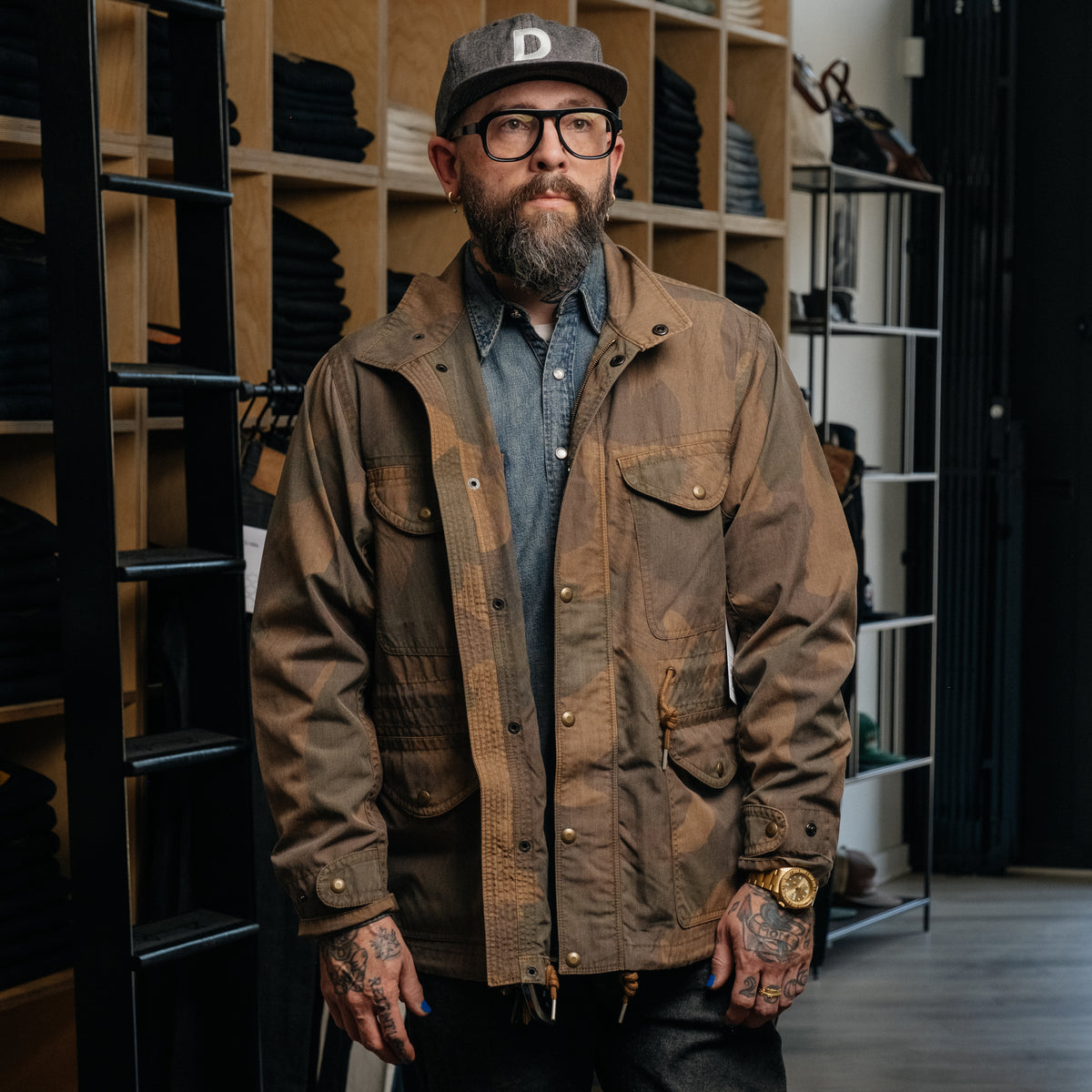 RRL Camo Jacket Brush Stroke Camo FINAL SALE