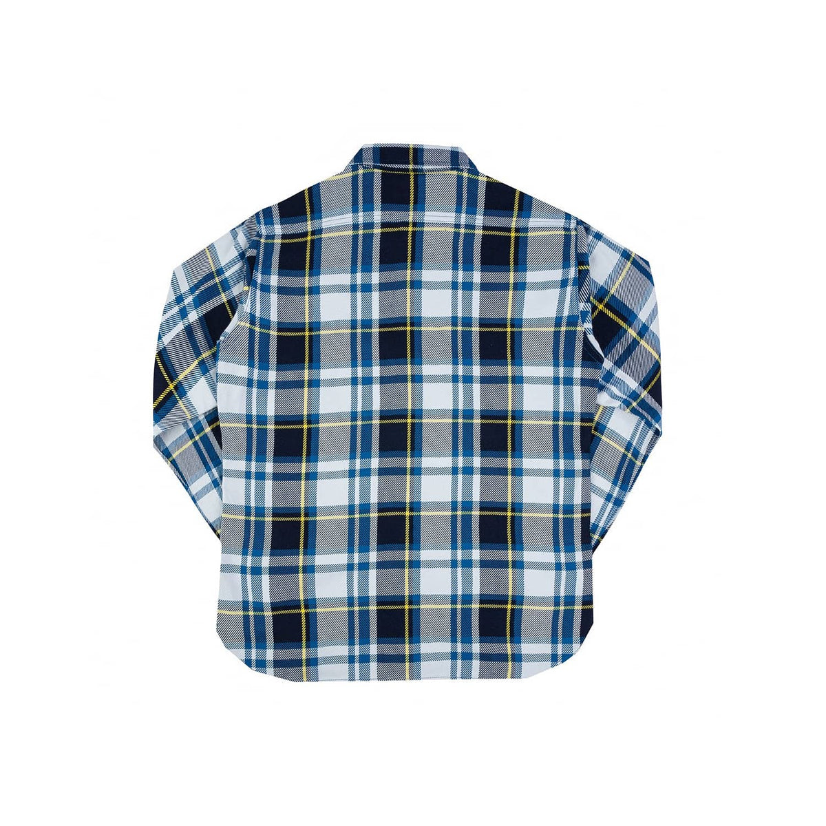Iron Heart IHSH-382-BLU 9oz Selvedge American Check Work Shirt Blue FI